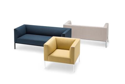 China Office Reception Sofa Designed with Solid Wood Frame Multi Layer Plywood High Density Foam Cushions and Load Bearing Springs for sale