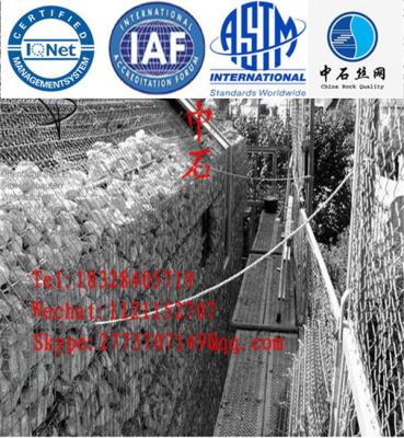 China Hot Dipped Galvanized Galfan Gabion Baskets for sale