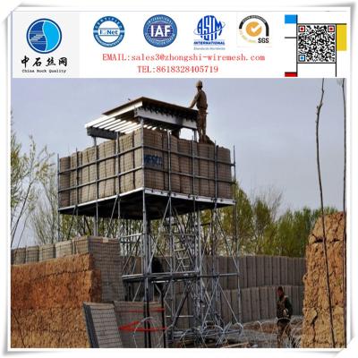 China Durable Galvanized gabion barrier for fortification for sale