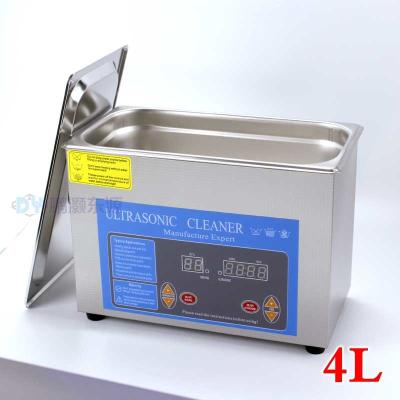 China 4L 120W Stainless steel Digital display ultrasonic cleaner for laboratory for sale