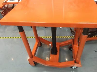 Cina Tabella di ascensore mobile di forbici della posta arancio ad alta resistenza per condizionamento d'aria in vendita