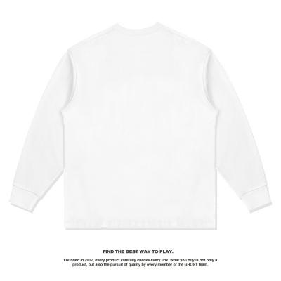Cina T-shirt a manica lunga a maglia per uomini donne base pesante per palestra in vendita