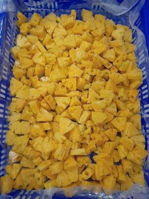 China Frozen Fresh Pineapple Slice Dice Sliced Chunk Diced Block Cubes Cuts Unsweetened IQF Wholesale Price Bulk Organic Freezing No reviews yet  certified for sale