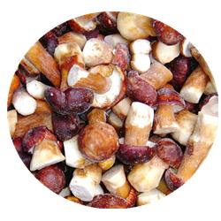 冷凍きのこ IQF ポルチーニ (Boletus edulis) グレードA 24ヶ月保存可能 ISO HACCP BRC KOSHER HALAL 認証 10トン MOQ