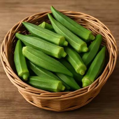 Frozen Lady's Fingers IQF Premium Okra Groente geheel en gesneden voor het koken Groothandel Bulkleverancier uit Vietnam