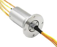 China Precision 6 Circuit Mini Slip Ring 1A 3000 RPM Electrical Rotary Connector for Aerial Camera System for sale