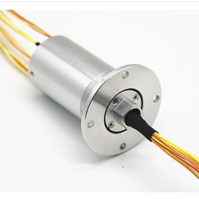 China Long Life Satellite Rotary Joint Slip Ring 60 Circuits 15000 RPM Gold Contact Aluminum Alloy for sale