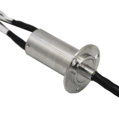 China Ultra-Thin Pancake Conductive Slip Ring 8 Circuits 2A 200RPM Flat Rotary Joint for Turntable Display Systems for sale