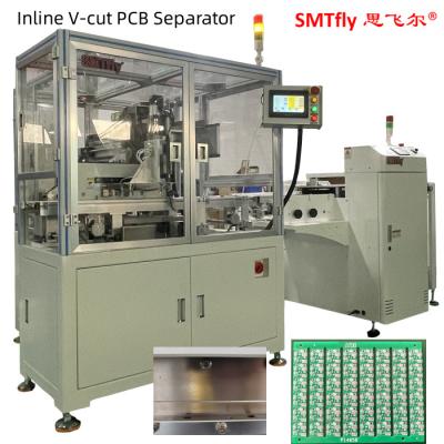 China 0.7Mpa PCB V Cut Machine Online Pneumatic 3.5mm Linear Blade 330mm Electromagnetic Valve Control for sale