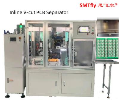 China 0.7Mpa PCB V Cut Machine Online Pneumatic 3.5mm Linear Blade 330mm Electromagnetic Valve Control for sale