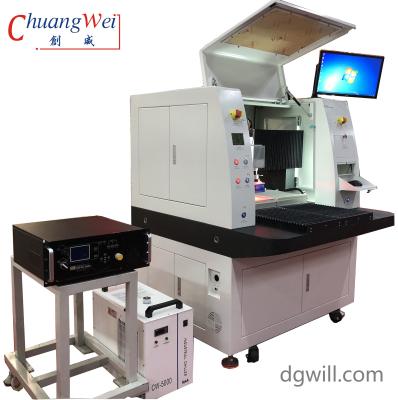 China 17W Laser PCB Depaneling Machine Stainless Steel Inline Fiducial Recognition for sale