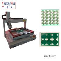 China LCD Digital Display Desktop Pcb Router Machine With Robust Frame for sale