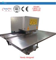 China Small Semi-Automatic V-groove Cutting Machine with 2 Sharp Round Blades for sale