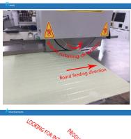 China Small Semi-Automatic V-groove Cutting Machine with 2 Sharp Round Blades for sale