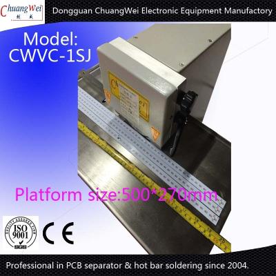 Cina Pre-scored PCB Depaneling V Groove PCB Separator With Two Round Blades in vendita