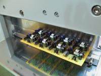China CEM3 Blades 0.3mm Shearing Automatic PCB Cutter Machine with LED Display for sale