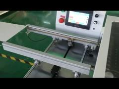 PCB Depanelizer With High Speed Steel Blades And Conveyor Belt Line