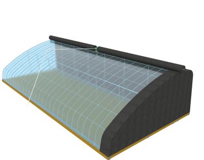 Cina Sistema di coltivazione idroponica a tubo d'acqua multi-span per l'efficienza dell'acquacoltura in serra in vendita