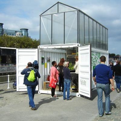 Cina Container per l'allevamento di pesci per trasporto verticale con serre agricole multi-span in vendita