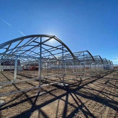 Cina Richiesta personalizzata Serra per film di galleria in plastica per la produzione agricola multi-span in vendita