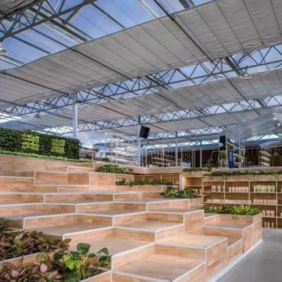 Cina Terrazzo a forma di tetto Serra di vetro idroponica per la coltivazione di grandi ortaggi in vendita