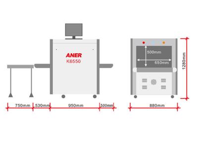 China Luggage / Baggage X Ray Security Scanner Used In Airport Metro Exhibition Places for sale