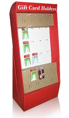 China Christmas gift card holders cardboard display stand for sale