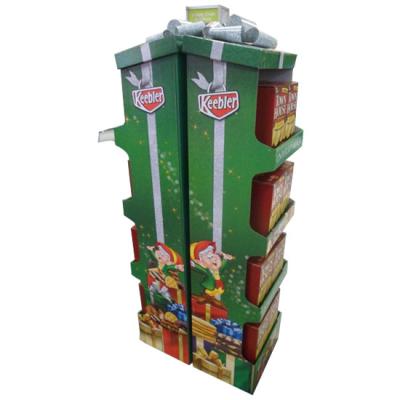 China Cardboard  Display Shelf Stand For Biscuits for sale