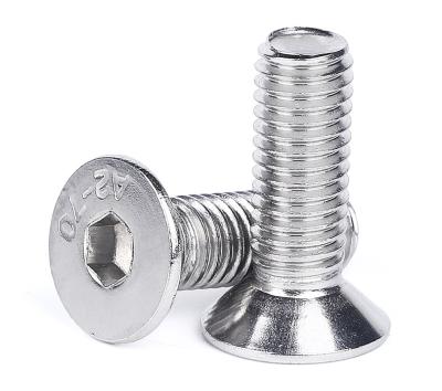 China 304 Stainless Steel Flat Round Head Hexagon Machine screws for Industrial Equipment Fastener Machine Screw ISO7380 for sale