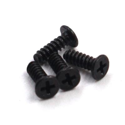 China M1.7x5mm Black Zinc Steel Cross Head Machine Screws for sale