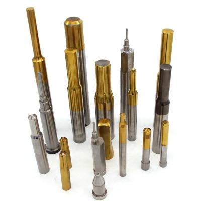 China Tungsten Carbide Punch Pin with TiN Coating for Long Mould Life and High Toughness in Industrial Field for sale