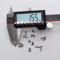 China Ultra-Thin 1.5mm Galvanized Micro Screw Slotted Flat End M0.5 M3.0 Precision Electronics for sale