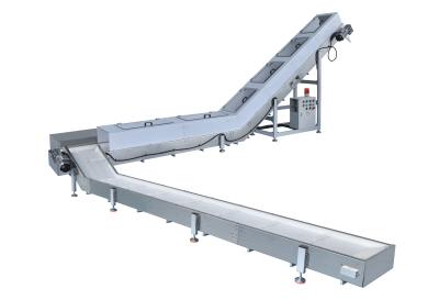 China Metal Detection Function Scrap Handling Conveyor For Plastic Part Flash for sale
