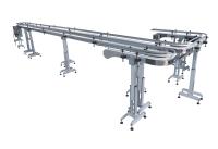 China 65mm Width Flexible Chain Conveyor Systems For Plastic Bottle for sale