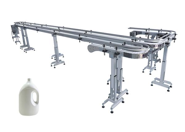 Quality Plastic Bottle Chain Conveyor With 105mm Width Flexible Transmission Design for sale