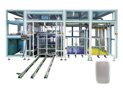 China Fully Auto Empty Bottle Palletizer Machine 220V For Stacking Chemical Drum for sale