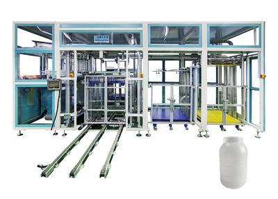 China Full Auto Empty Bottle Palletizer System For Stacking Empty Plastic Container for sale
