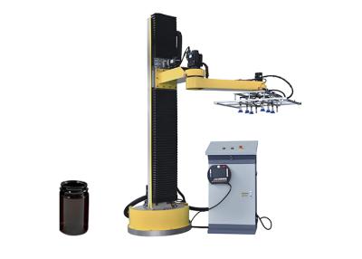 China Rotary Two Station Bagged Bottle Palletizer Fully Automatic For Packaging Lines for sale