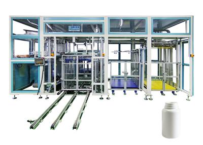China 3500W High Efficiency Fully Auto Empty Bottle Palletizer For Pesticide Bottles for sale