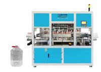 China Auto Empty Bottle Handle Applicator Machine 1200pcs/H For 20L Oil Bottles for sale
