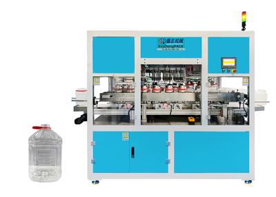 China Auto Empty Bottle Handle Applicator Machine 1200pcs/H For 20L Oil Bottles for sale