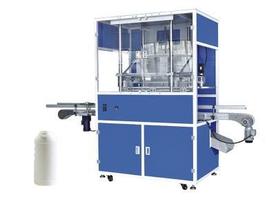 China Fully Auto Plastic Bottle Rotary Neck Cutting Trimming Deflashing Machine for sale
