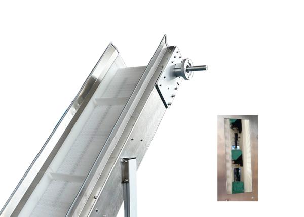 Quality 370W Flash Scrap Handling Conveyor With Metal Detector Servo Driven Cache Mode for sale