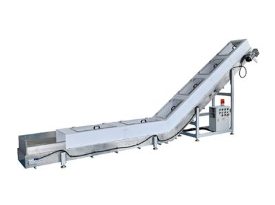 China Flash Scrap Handling Inclined Conveyor With Metal Detector for sale