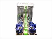 Quality Clamping And Lifting Chain Flexible Conveyor For Empty Plastic Bottles 16.48m for sale