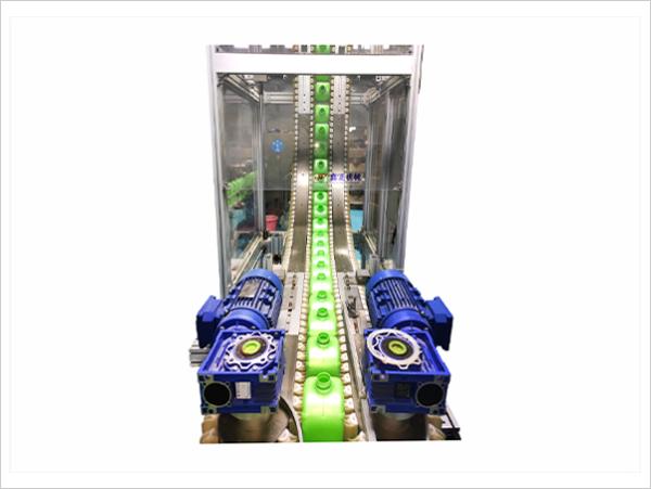 Quality Clamping And Lifting Chain Flexible Conveyor For Empty Plastic Bottles 16.48m for sale