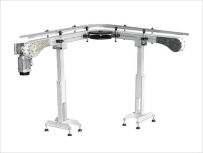 China Flexible Plastic Bottle Chain Conveyor With 175mm Width Intelligent Control for sale