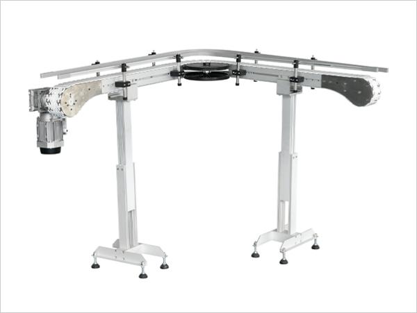 Quality Flexible Plastic Bottle Chain Conveyor With 175mm Width Intelligent Control for sale