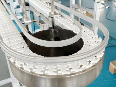 China Flexible Plastic Bottle Chain Conveyor With 175mm Width Intelligent Control for sale