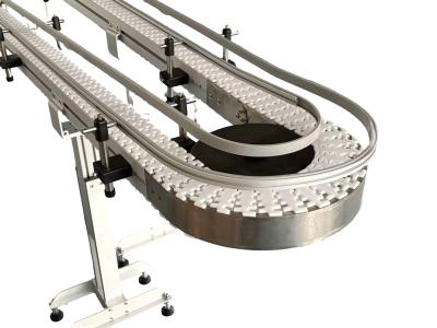 China 105mm Width Flexible Plastic Bottle Chain Conveyor Machine With Modular Structure for sale